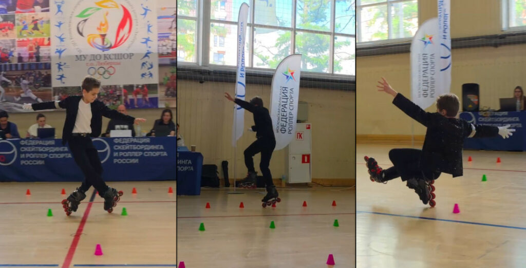 Young Inline Skater's 'Smooth Criminal' Freestyle Slalom Performance ...